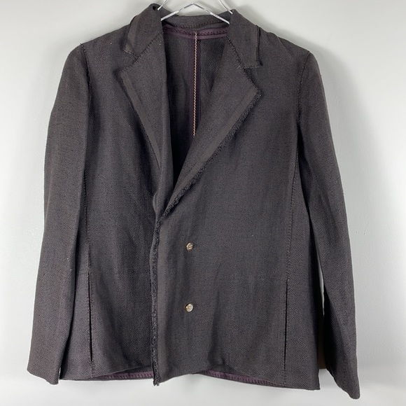 Lanvin | Jackets & Coats | Lanvin Paris Brown Linen Blend Jacket | Poshmark